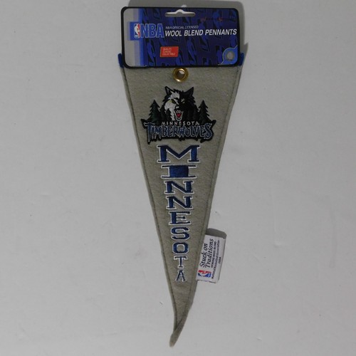 Minnesota Timberwolves 2004 Wool Blend Mini Pennant 10.5"x5" Stuck On ...