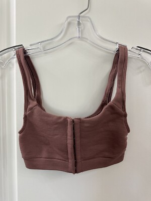 Victoria’s Secret Front Closure Bralette S Mauve Ribbed Hook Eye | eBay