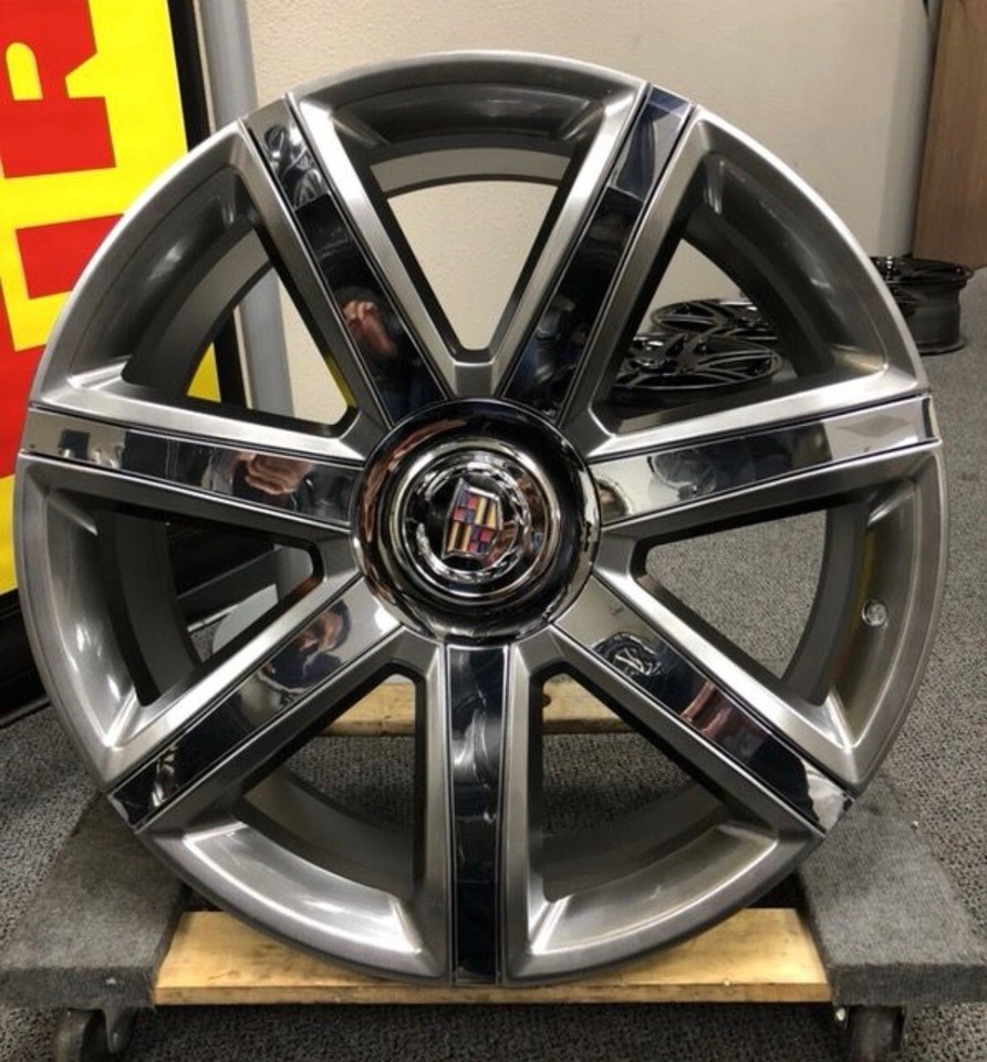 26'' inch Wheels fit Escalade Silver Rims Tires Silverado Cadillac ...