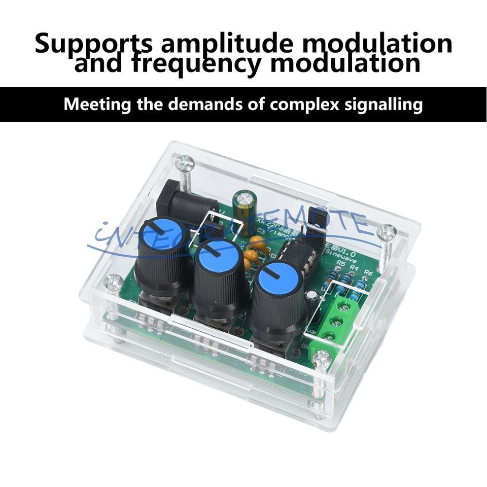 XR2206 Function Signal Generator 1HZ-1MHZ DIY Sine Triangle Square Wave ...
