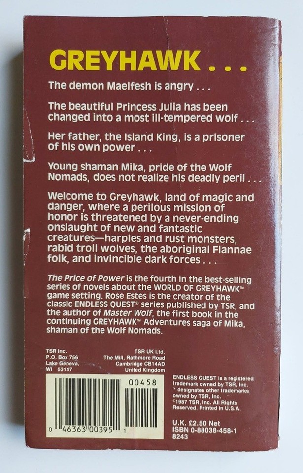 Greyhawk Adventures Novels. Full Set 1-6 +1. Gary Gygax, Rose Estes ...