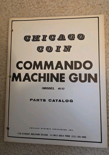 Chicago Coin Commando Machine Gun Pinball Parts Catalog Arcade | eBay