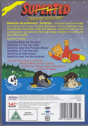 SuperTed - Kicks Up The Dust / Best Of Super Ted ------ UK R0 DVD ...