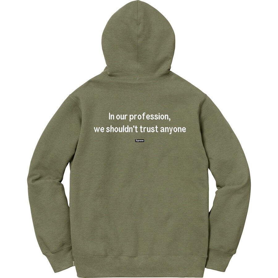 Supreme The Killer Hooded Sweatshirt Navy Light Olive F/W 18 Supreme The Killer Hooded Sweatshirt Navy Light Olive F/W 18