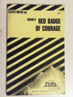 Cliffs Notes on CRANE'S RED BADGE OF Courage (en anglais) | eBay