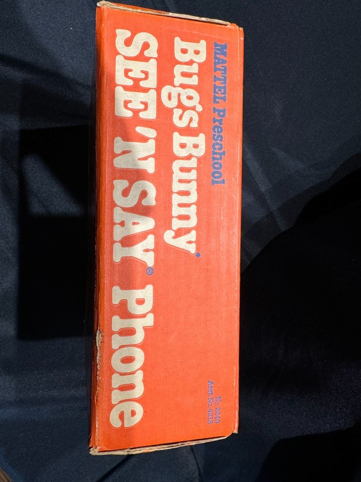 1978 Mattel Bugs Bunny See N’ Say Phone Pull String & Voice Box Work ...