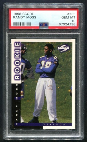 1998 Score Randy Moss RC #235 PSA 10 GEM MINT HOF 💎 | eBay