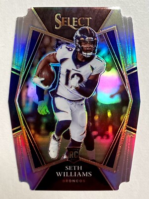 2021 Panini Select Seth Williams Silver Die Cut Premier Level - Broncos ...