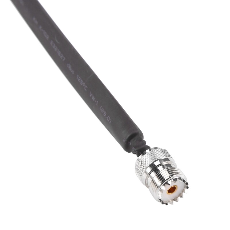 Door/Window Pass Through Flat Coaxial Cable SO239 UHF Female to UHF ...