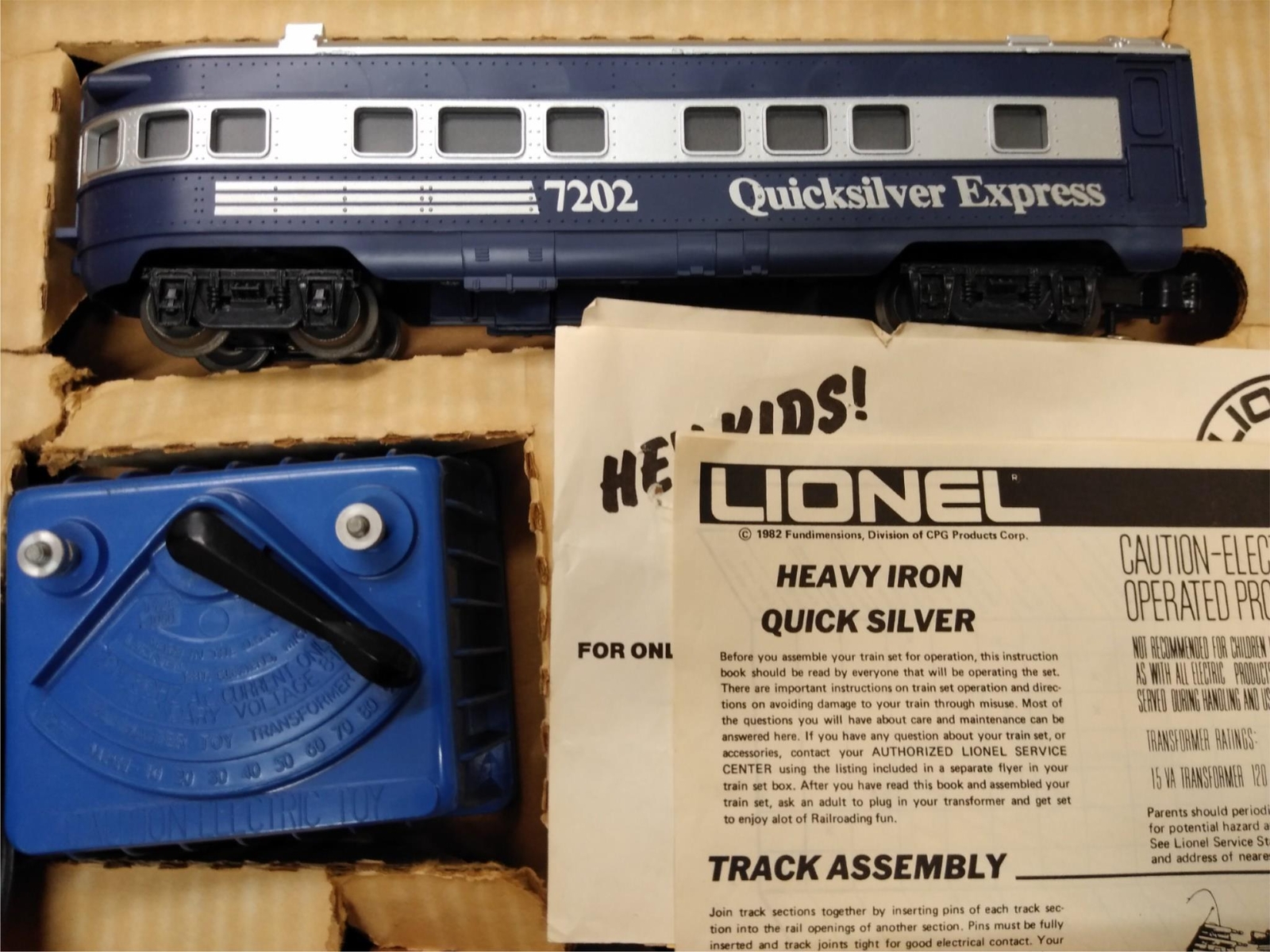 Vtg Lionel 0 Gauge Quicksilver Express Train Set 6-1253 Metal Wheels ...