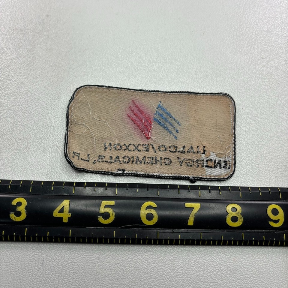 VINTAGE & ROUGH! NALCO/EXXON ENERGY CHEMICALS Patch T063 | eBay