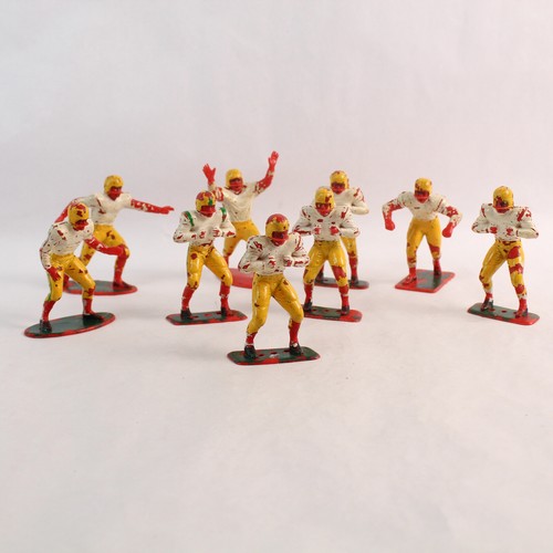 Lot of Nine 1969 Louis Marx Plastic Football Player Figures | eBay