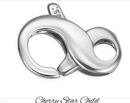 925 solid sterling silver polished INFINITY clasp bracelet necklace ...