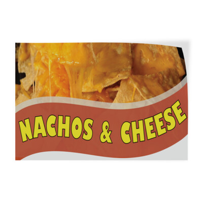Decal Stickers Nachos & Cheese Advertising Printing A Vinyl Store Sign ...