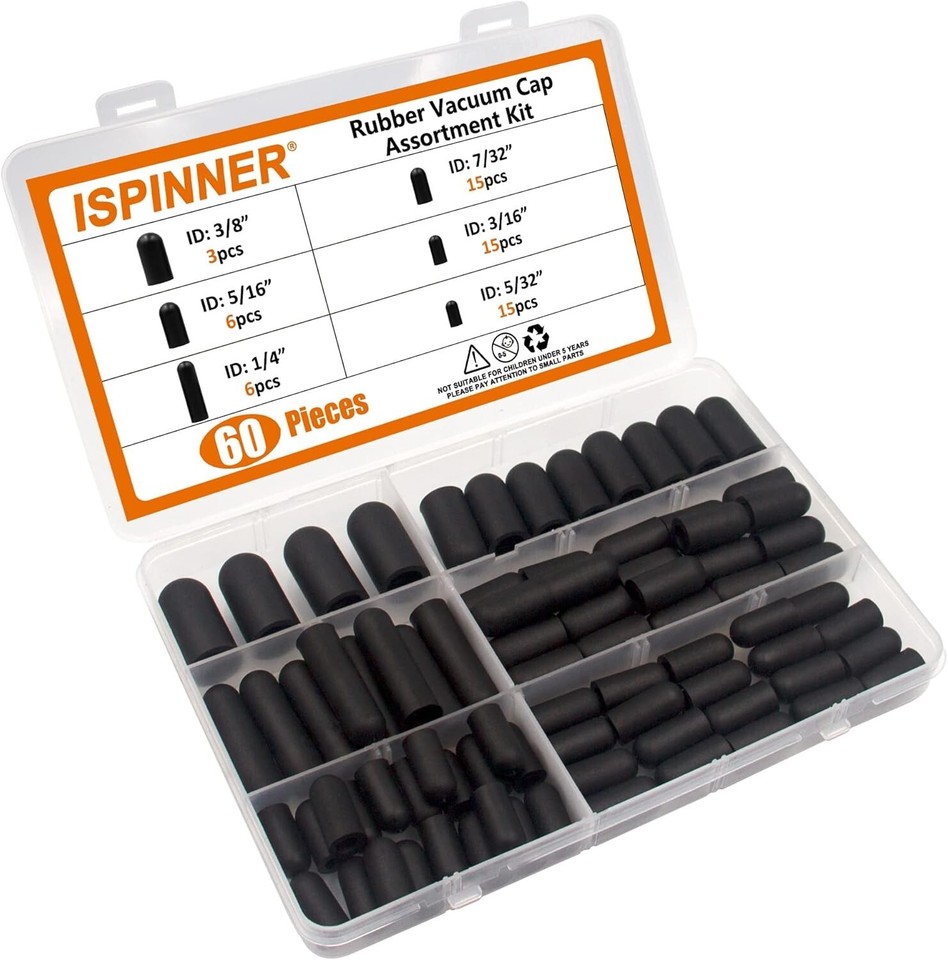 CARBURETOR & VACUUM RUBBER CAP PLUG ASSORTMENT KIT INTAKE VACUUM LINES ...