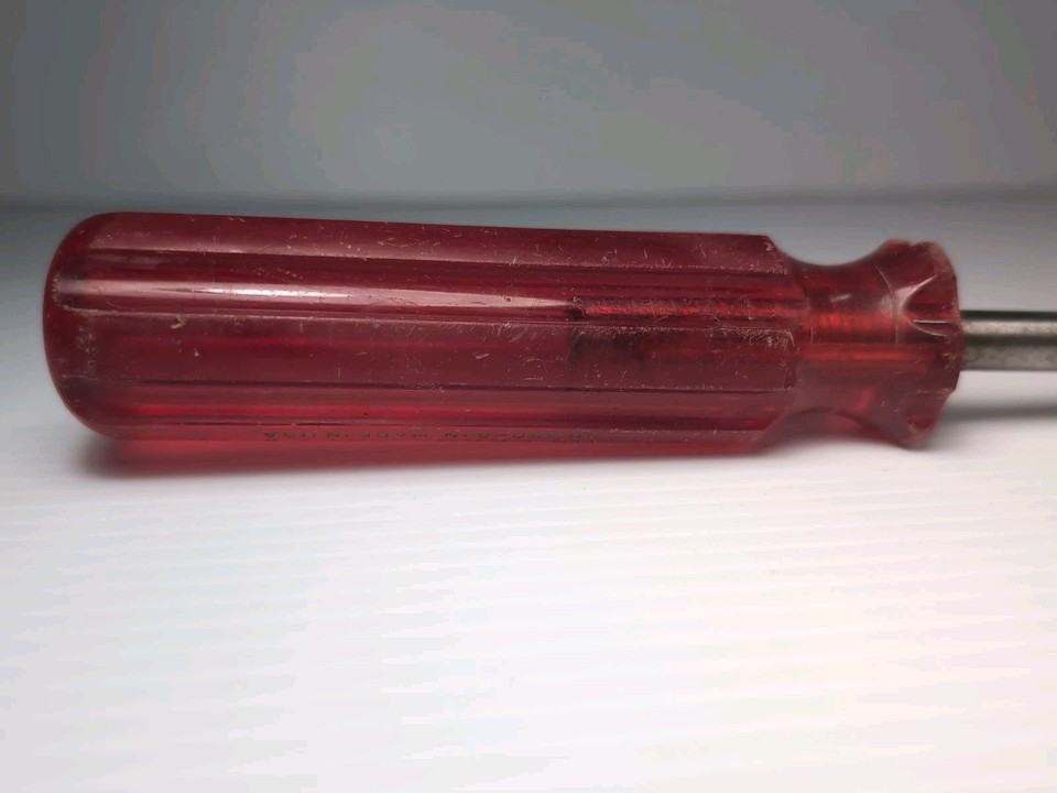 Millers Falls #4 USA No. 850-8 Phillips Head Screwdriver Clear Red | eBay