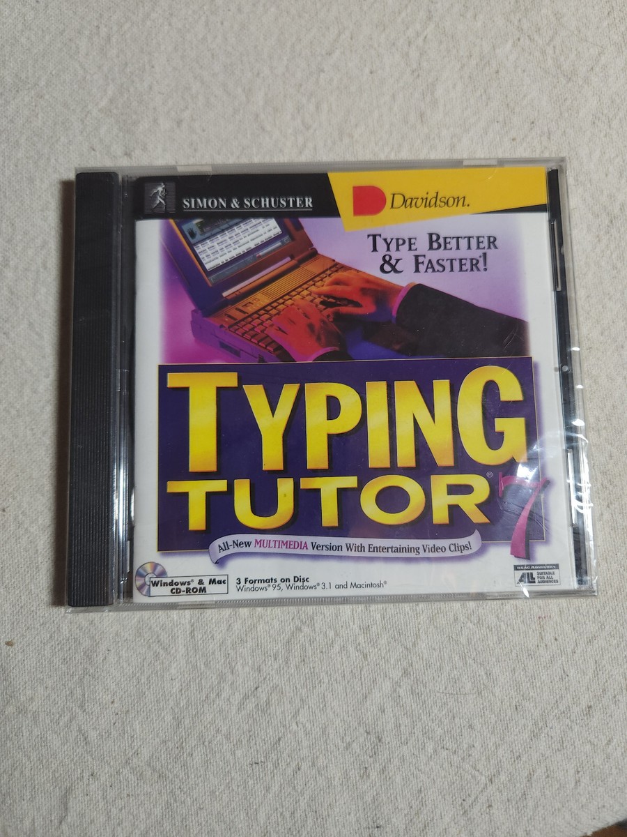 Typing Master TYPING TUTOR 7 Simon & Schuster CD ROM Brand New Sealed
