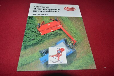 Vicon KM 241 281 321 Mower Conditiner Dealers Brochure CDIL | eBay