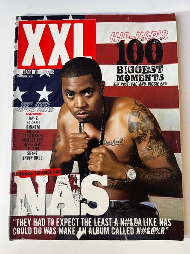 XXL Magazine NO. 100 NAS A DECADE OF DOMINANCE 2008 (December 2002) Jay ...