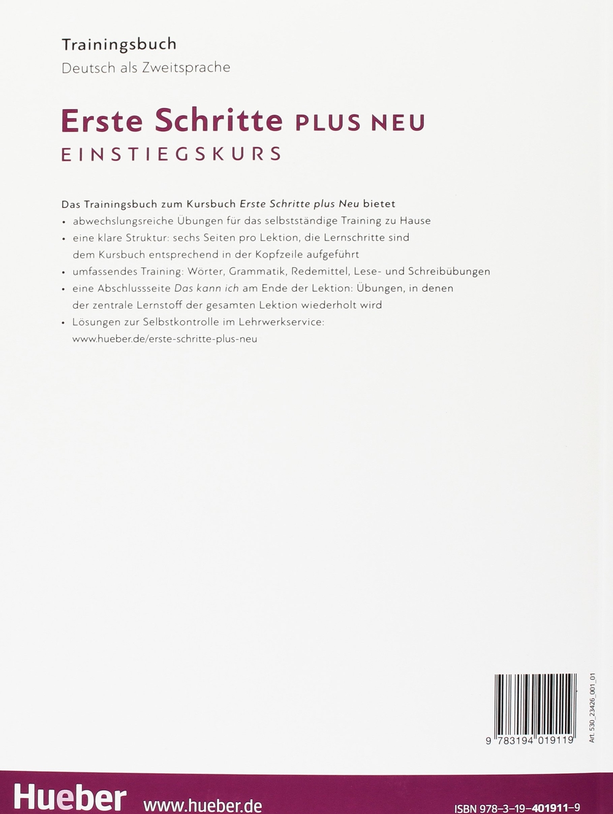 Daniela Niebisc Erste Schritte plus Neu Einstiegskurs: De (Hardback) (UK IMPORT) | eBay