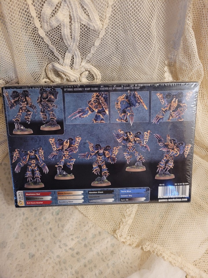 Warhammer 40k CHAOS SPACE MARINE RAPTORS (5) Games Workshop Model Kit ...