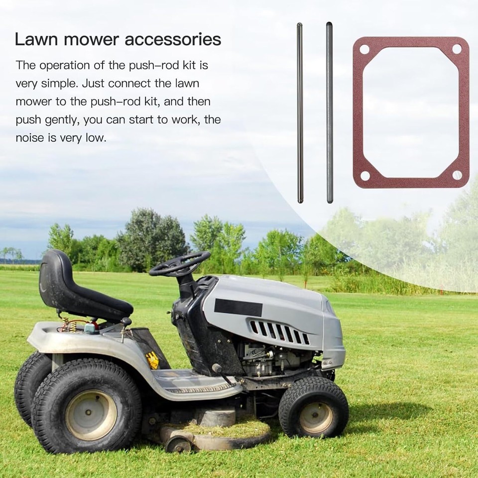 For Briggs & Stratton Push Rod Set & Valve Cover Gasket OE# 690981 ...