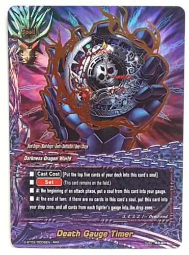 Future Card Buddyfight Death Gauge Timer D-BT02/0008EN RRR Darkness ...