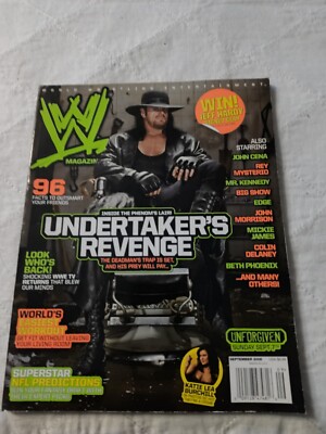 WWE Magazine September 2008 Undertaker Cover | eBay