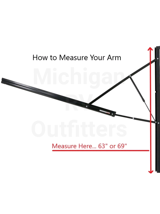 LCI Lippert Solera 3000 RV Awning Arm Replacement Pitch Arm 63" or 69 ...