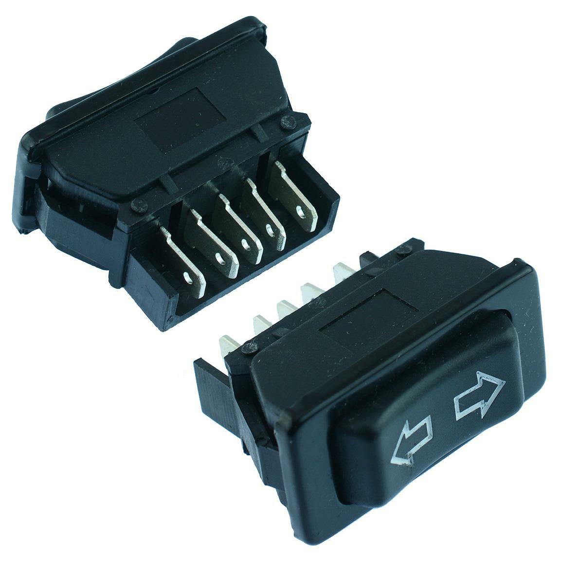 2 x Universal Electric Window / Aerial Switch 5-Pin 12V Car Auto ...