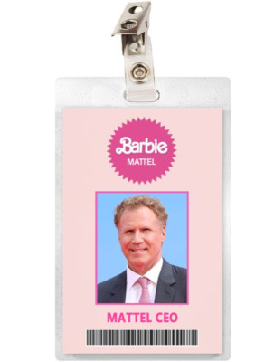 Mattel CEO ID Badge Card Name Tag Laminate Cosplay Halloween Barbie | eBay