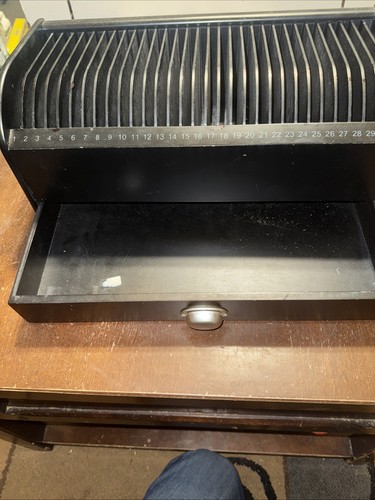 Black Wooden Desk Top Monthly Bill Letter Mail Sorter Organizer W ...