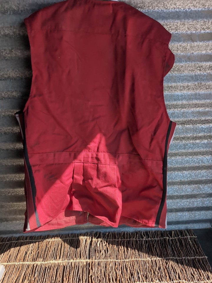 Vtg Bob Allen Shooting Vest Size XL Maroon Hunting Practice Pocket NICE ...