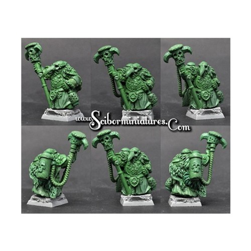 Scibor Fantasy Mini 28mm Evil Dwarf Plague Sorcerer Pack New | eBay
