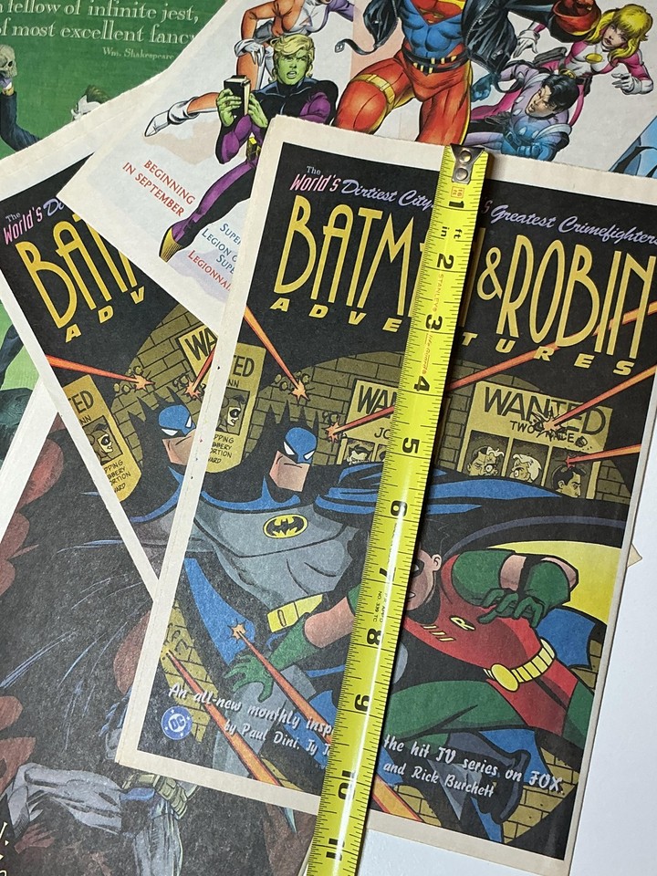 Vintage Comic Shop News Lot 6 Issues 428-433 Batman Robin Ads DC 1995 ...
