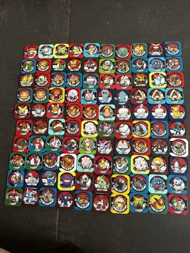 Pokemon Japanese Arcade Tretta Token Coin LOT 100 Pokemon Poke chip ...