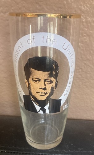 Vintage JFK The President of the United States 10oz Glass 1960-63 ...