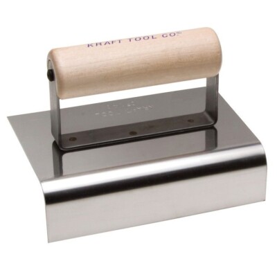 Kraft Tool Concrete Trowel, Step & Corner Outsider Cove Tool 3/4 ...