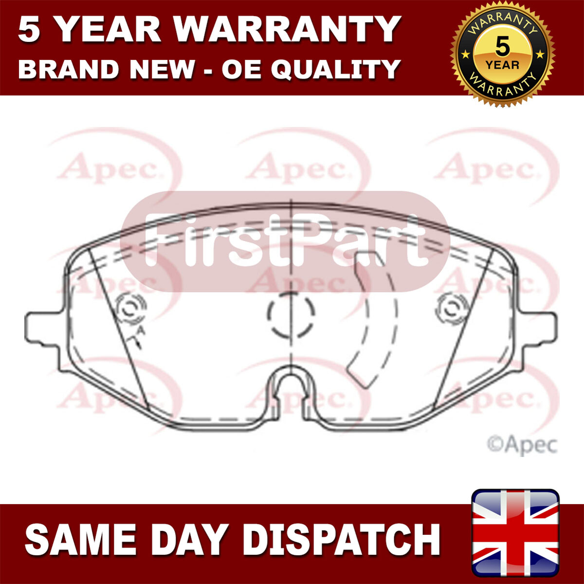 Fits VW Golf 2020- 1.0 1.5 2.0 TDi FirstPart Front Brake Pads Set ...