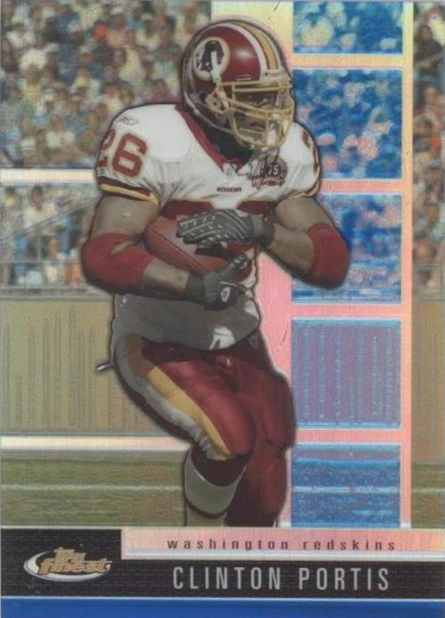 2008 Topps Finest - Clinton Portis #22 Blue Refractor/X-Fractor for ...