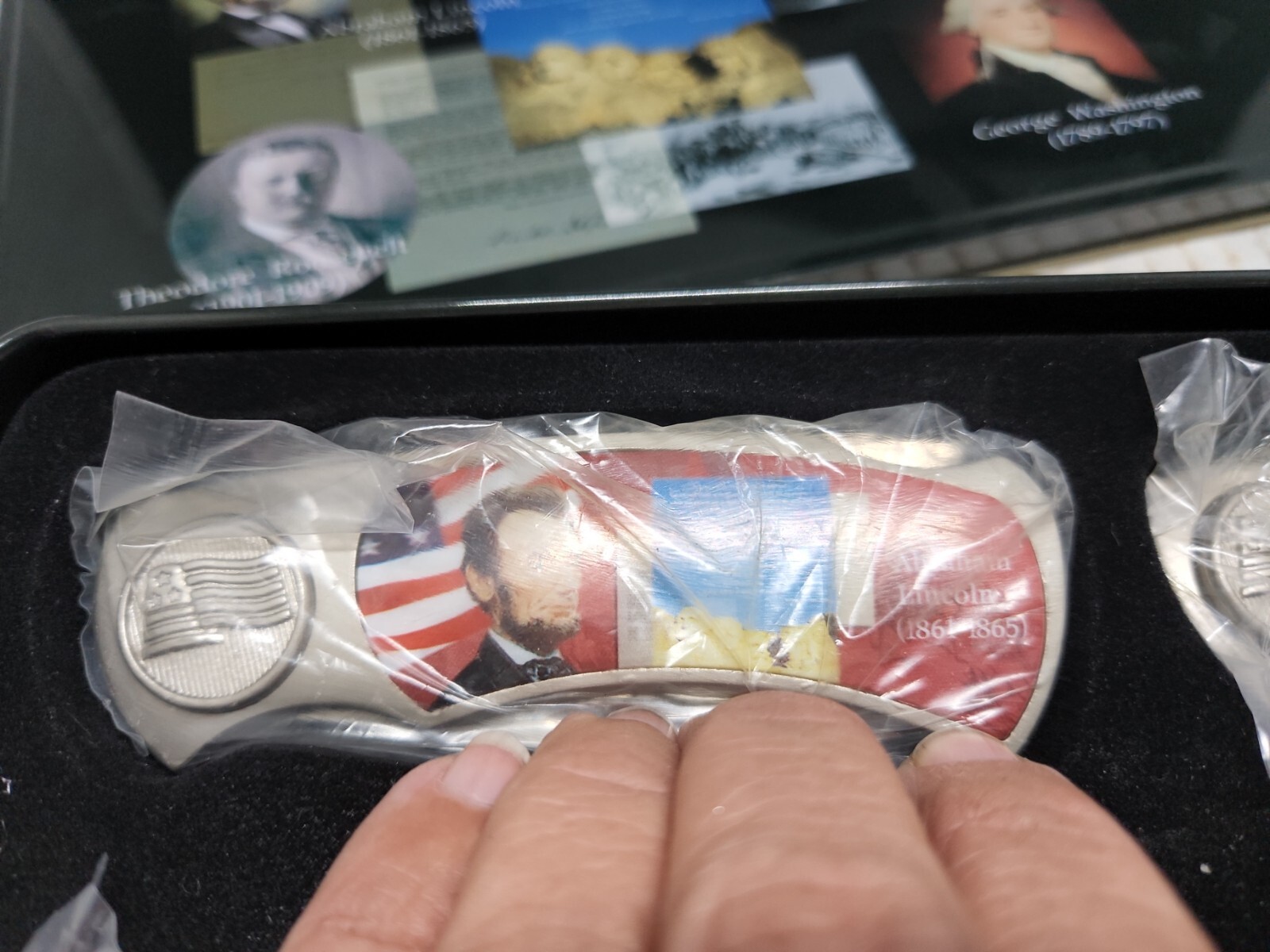 4 President Knife Set - Lincoln, Jefferson, Roosevelt And Washington | eBay
