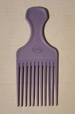 Vintage Goody Hair Pick Textured Plastic Handle Lift Comb 6.5" Lavender ...