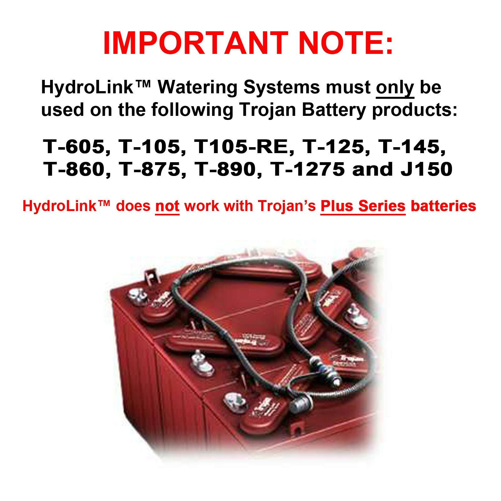 Trojan HydroLink 6V/12V Battery Watering System (HDL-UNV48/6V) for sale ...