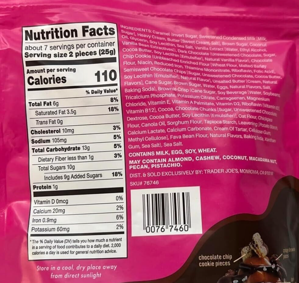 2 Pack Trader Joe’s Brookie Caramel Candy Clusters 6 OZ EACH | eBay