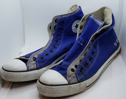 Converse Chuck Taylor Hi-Custom Double Upper 10.5 Blue Gray Excellent ...