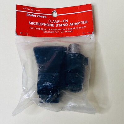 Radio Shack Clamp-On Microphone Stand Adapter 33-372A Vintage New NOS ...