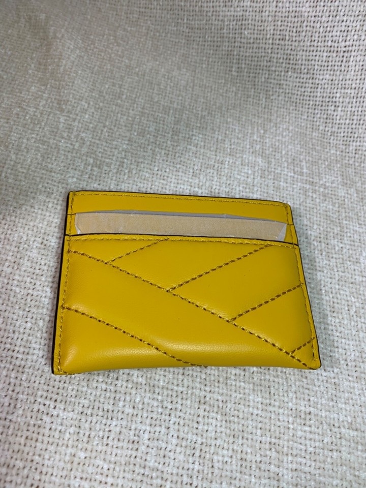 NEW Tory Burch Kira Chevron Yellow Leather Small Shoulder Bag + Kira ...