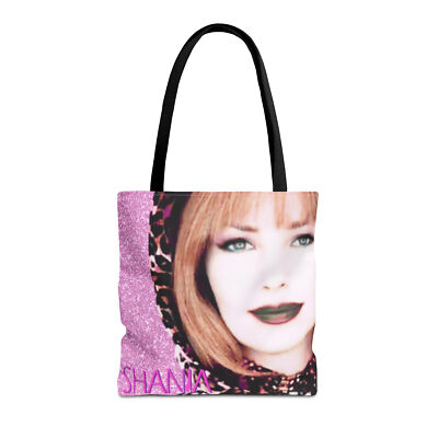 Shania Twain 16x16in Tote Bag (5 color handle options) Cotton handle ...