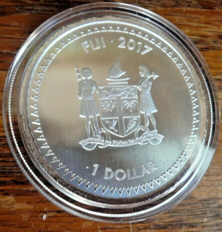 2017 Fiji “Great Wave” 1 oz .999 Silver Coin Round BU – Antique Coins World