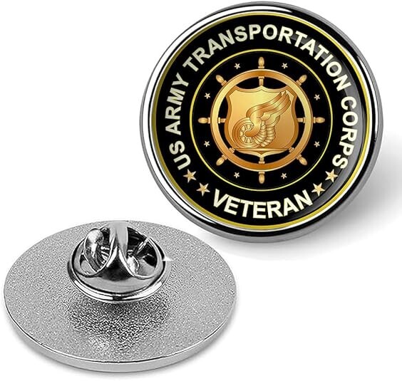 Silver US Army Transportation Corps Veteran Lapel Pin Veteran Tie Suit ...